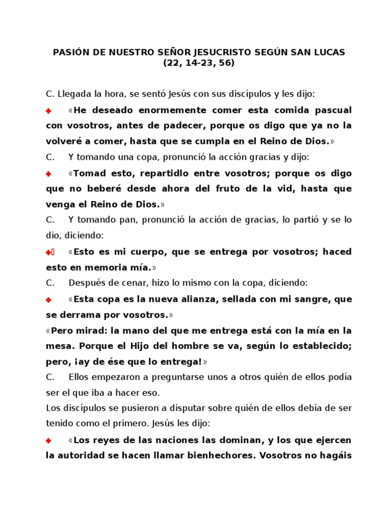 Pasion Segun San Lucas | PDF | Poncio Pilato | Herodes el grande