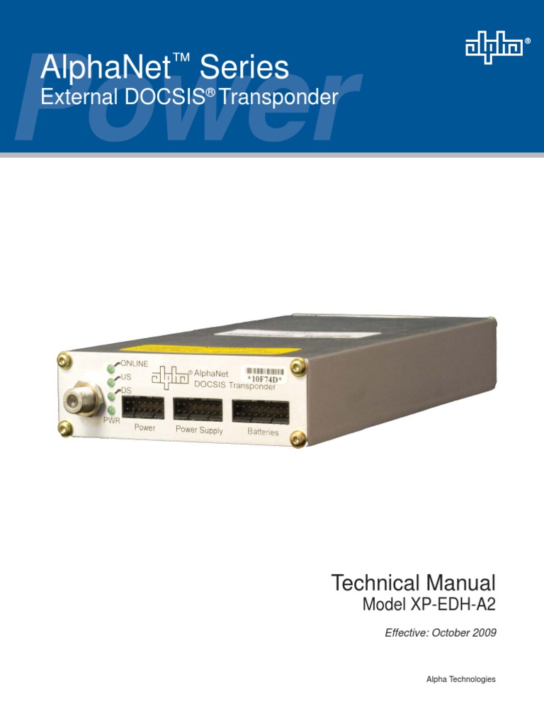 Alpha Transponder | PDF | Power Supply | Electrical Connector