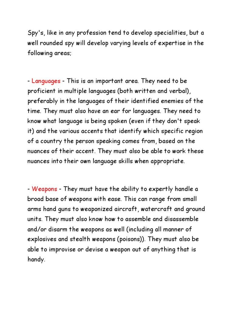 Spy | PDF | Espionage | Intuition