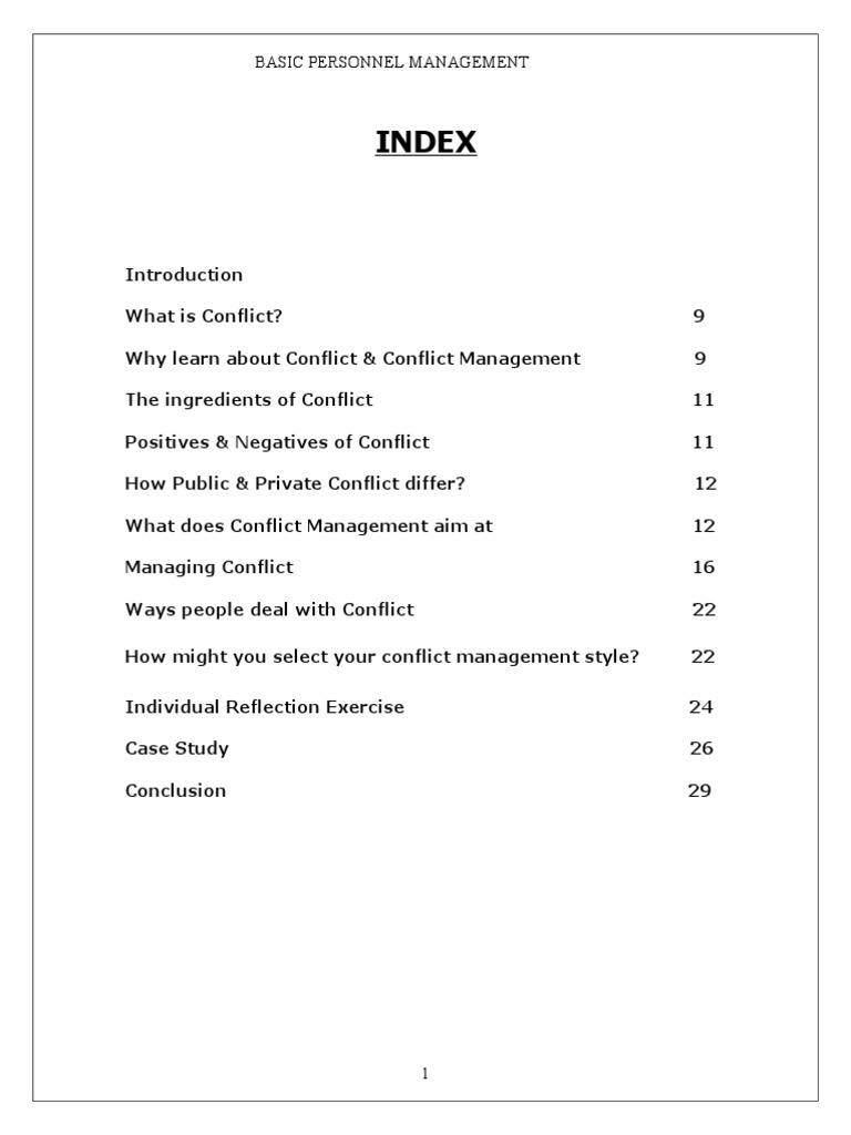 Conflict Management | PDF | Negotiation | Conflict (Process)