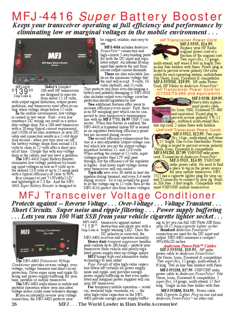 MFJ Pages 26 Through 50 | PDF | Power Supply | Amplifier