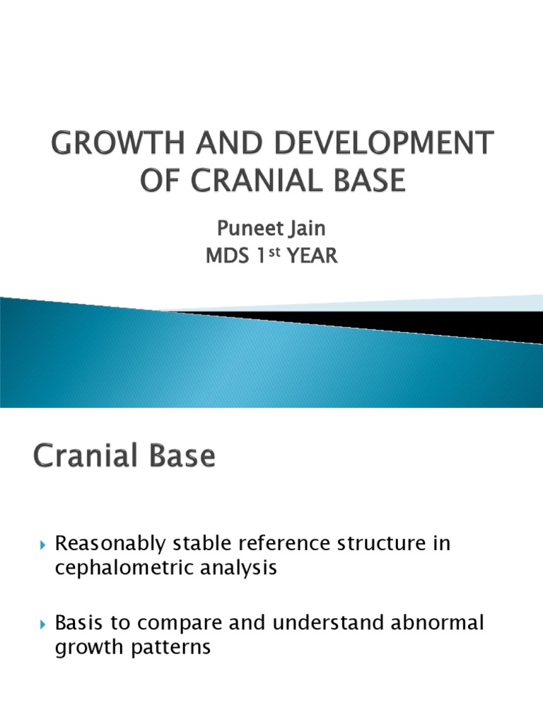 Cranial Growth and Development Overview | PDF | Skull | Musculoskeletal ...
