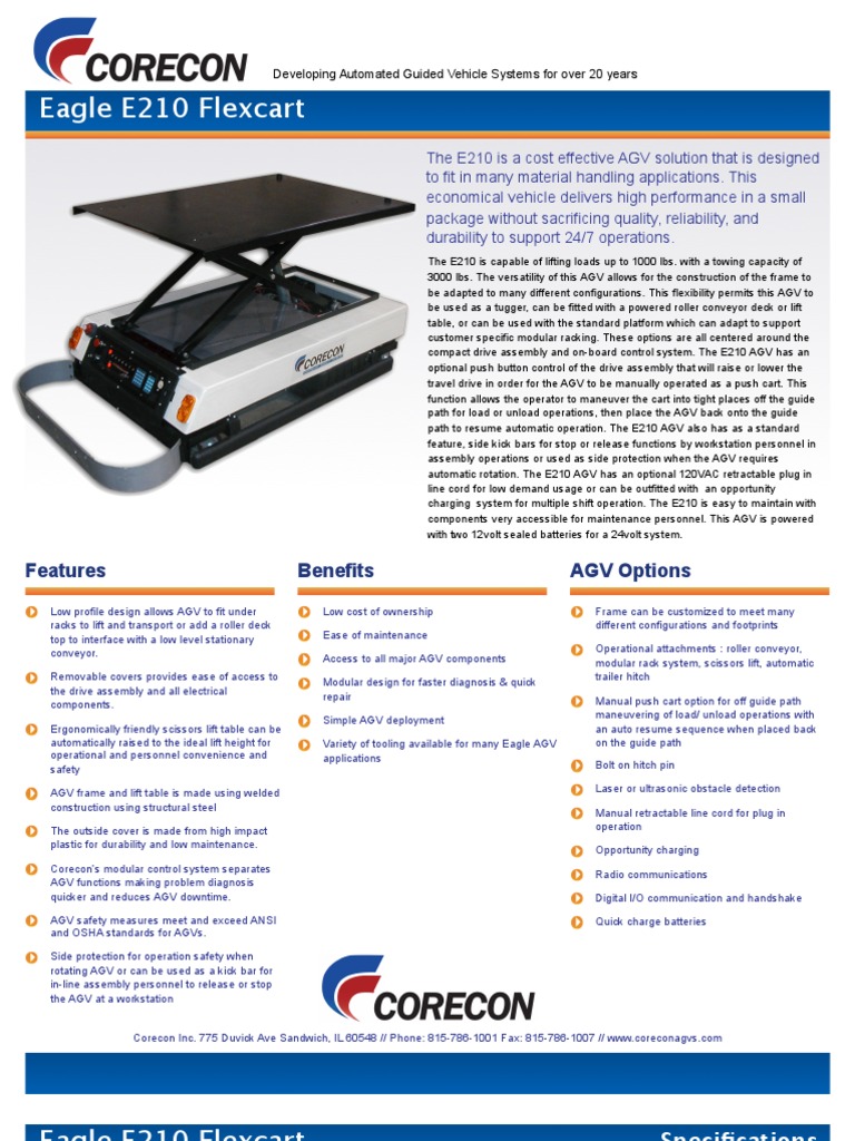Info On Automated Guided Carts | PDF | Elevator | Manufactured Goods