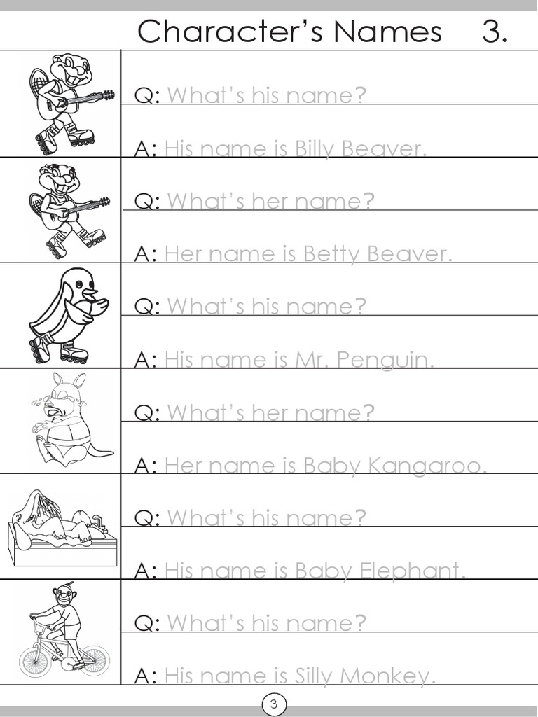 1 2 03 Characters Names3 | PDF