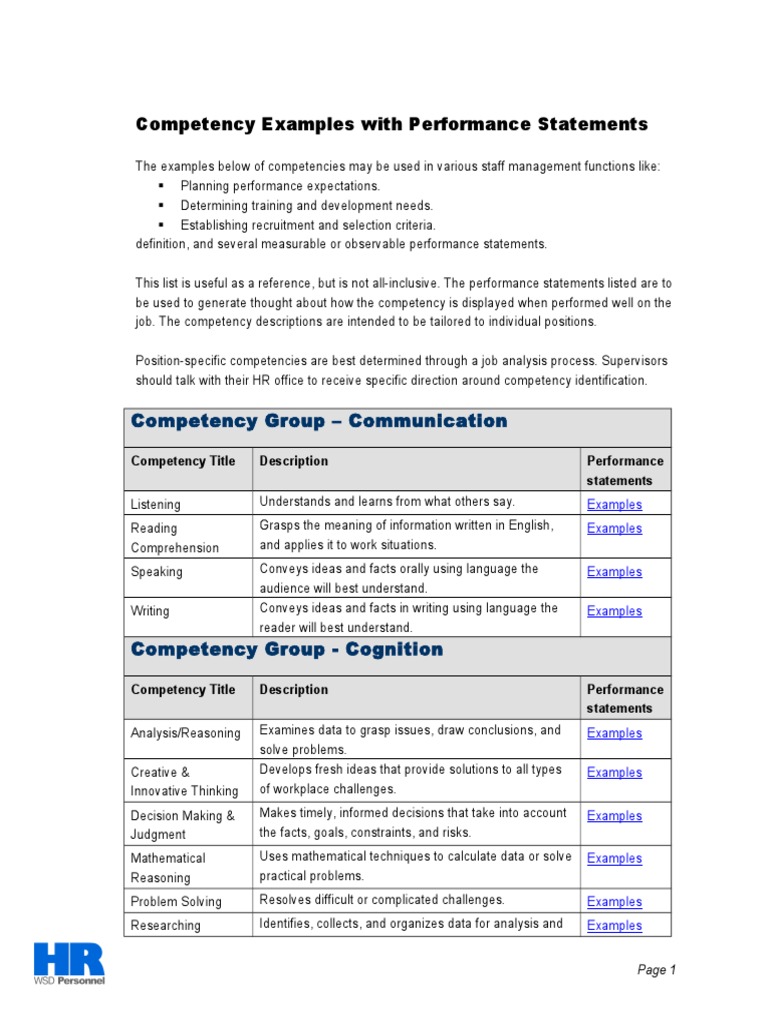 HR Competency | PDF | Competence (Human Resources) | Goal