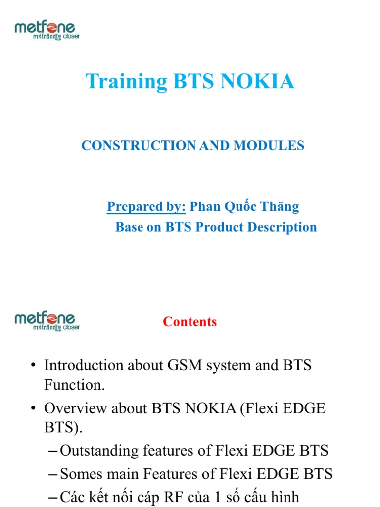 Nokia BTS Types Overview | PDF | Antenna (Radio) | Gsm