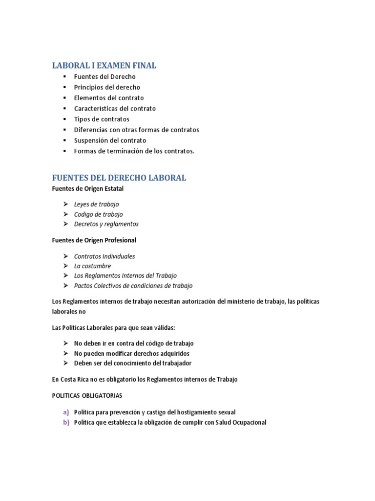 Laboral I Quiz II | PDF | Derecho laboral | Salario