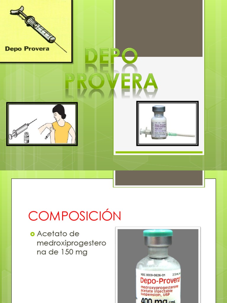 Depo Provera | PDF | El embarazo | Control de la natalidad