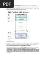 Tabla de Particiones GUID | PDF | Compatibles con PC Ibm | Arranque
