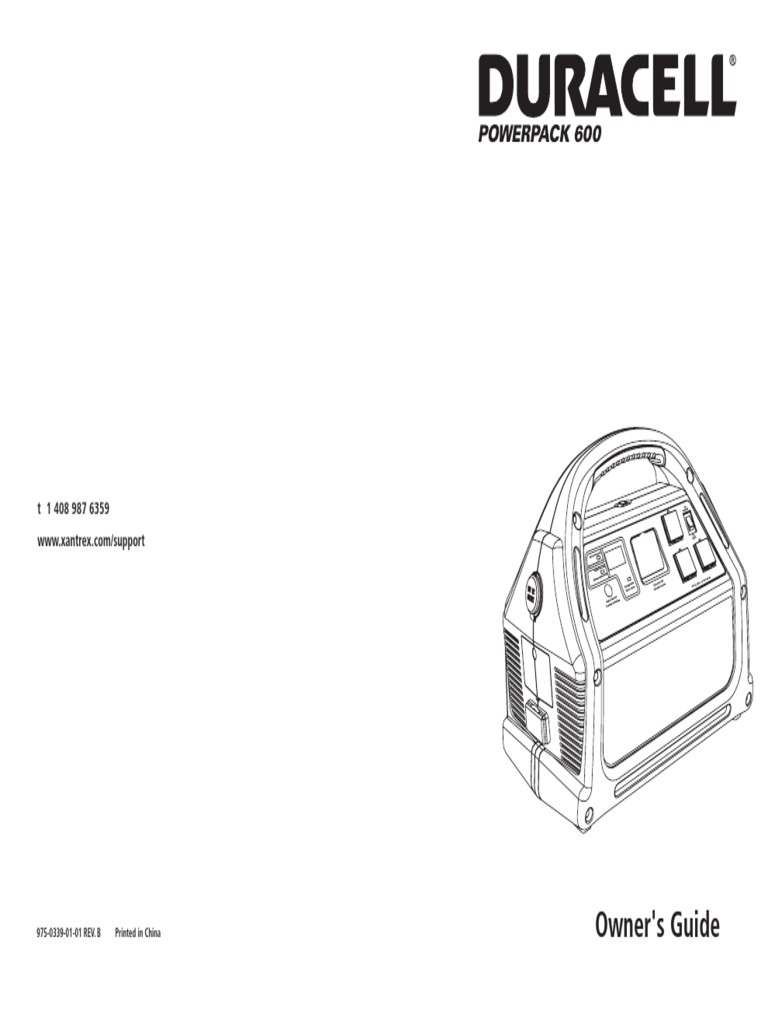 Manual Duracell DPP-600HD Powerpack 600 | PDF | Battery Charger | Ac ...