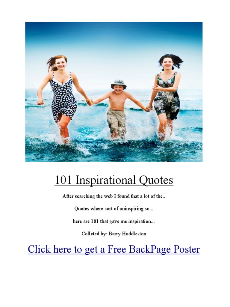101 Motivational Quotes for Inspiration | PDF
