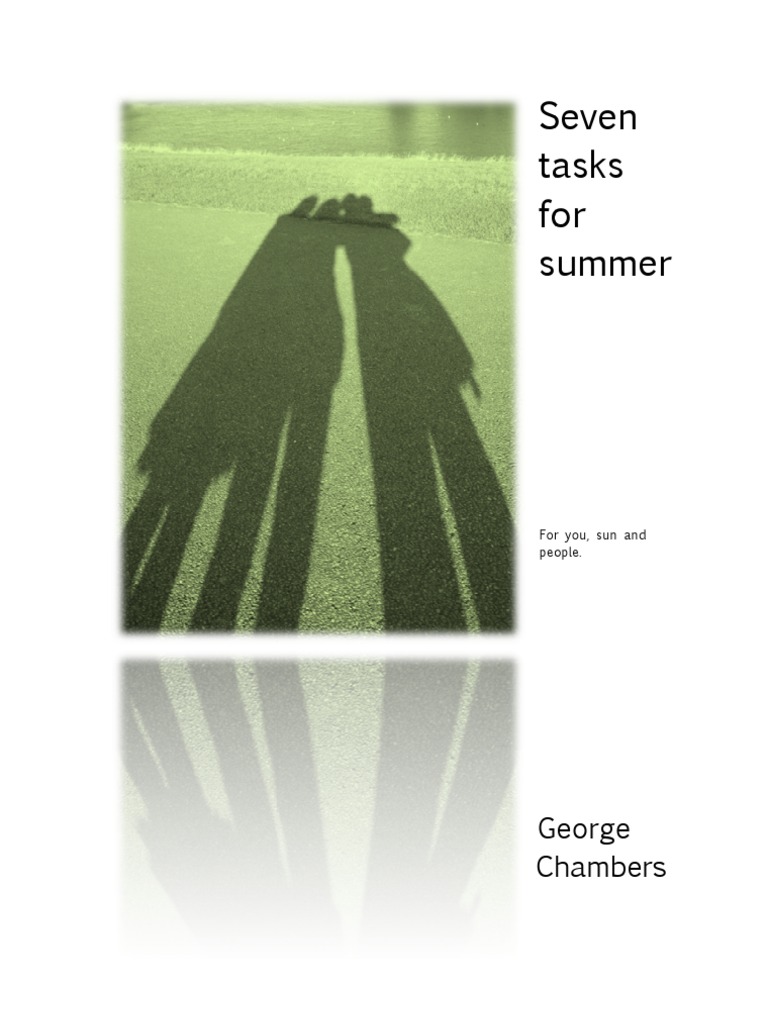 Summer Tasks: A Poetic Guide | PDF