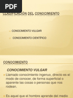 Caracteristicas Del Conocimiento Vulgar y Cientifico | PDF | Conocimiento | Razón