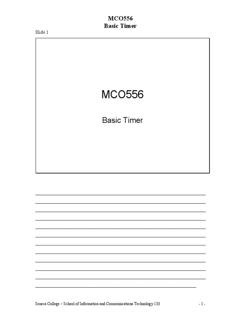 Basic Timer | PDF | Timer | Computer Hardware
