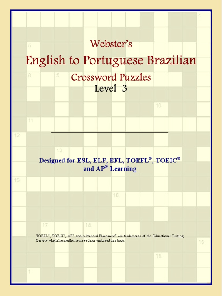 Webster's English To Portuguese Crosswords Puzzles | PDF | English As A ...