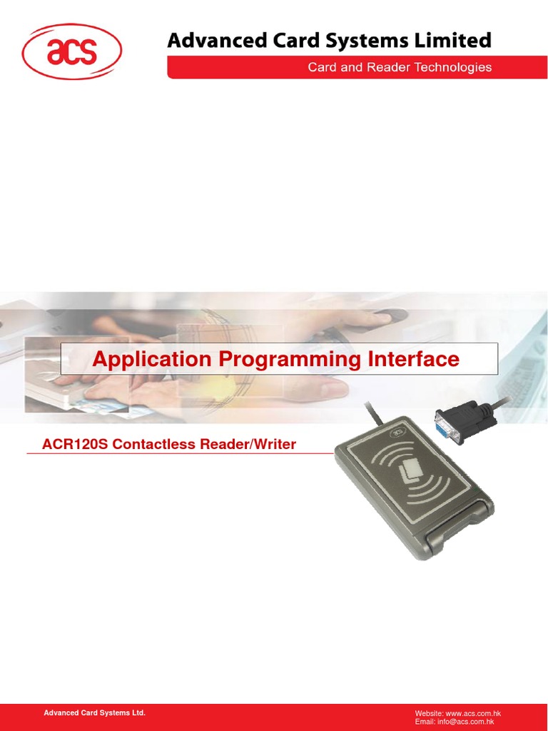 API For Acr120s Smart Card | PDF | Application Programming Interface ...