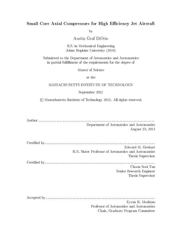 Small Core Axial Compressors | PDF | Jet Engine | Gas Compressor