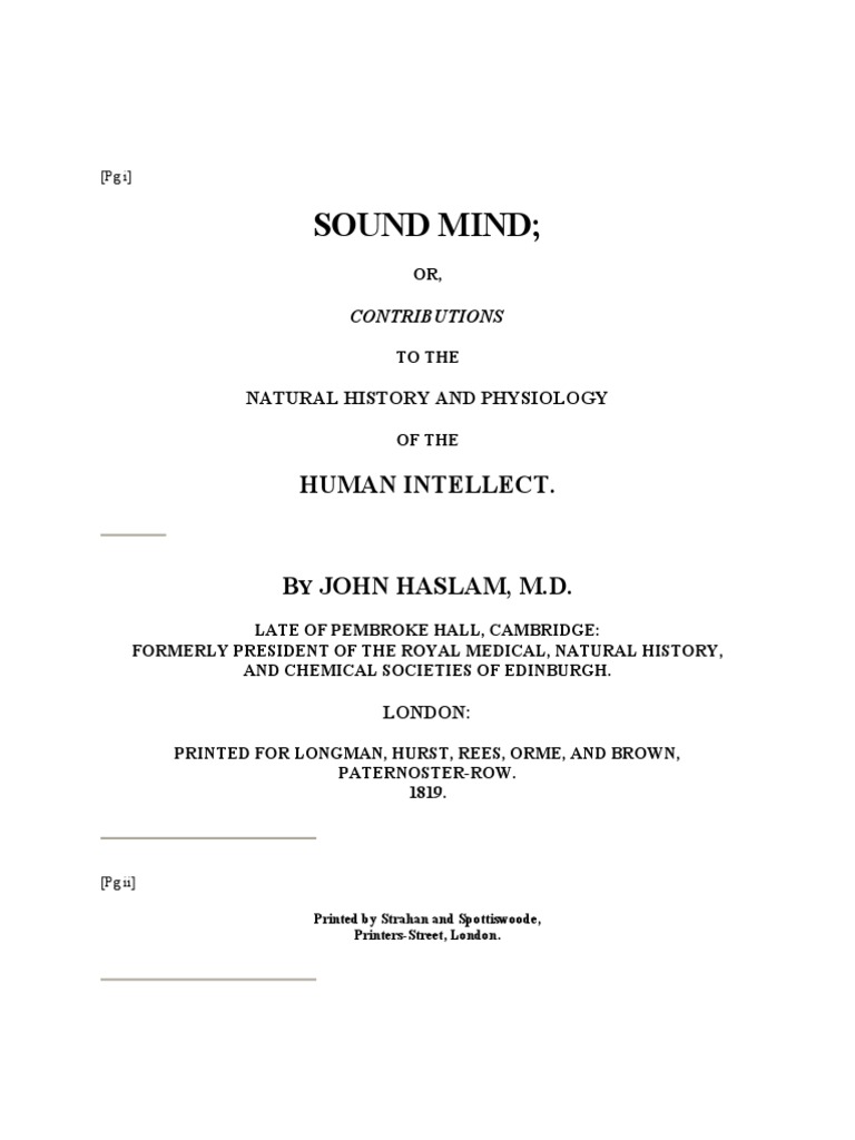 Sound Mind | PDF