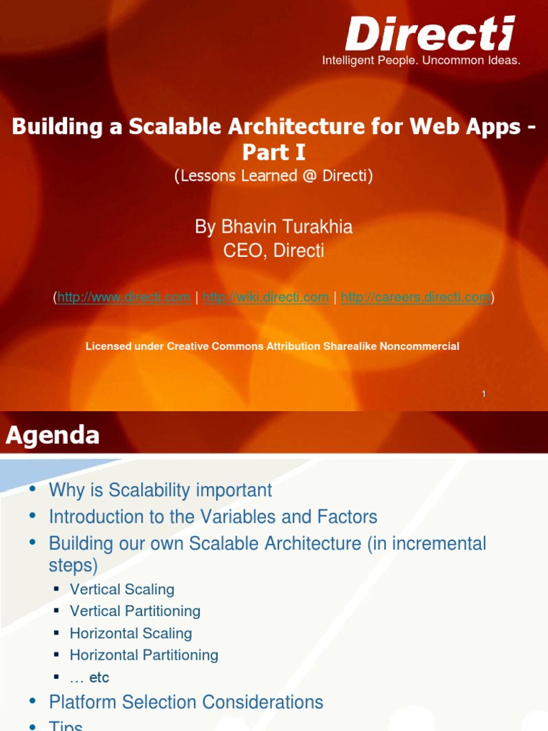 Building A Scalable Architecture | PDF | Scalability | Load Balancing (Computing)