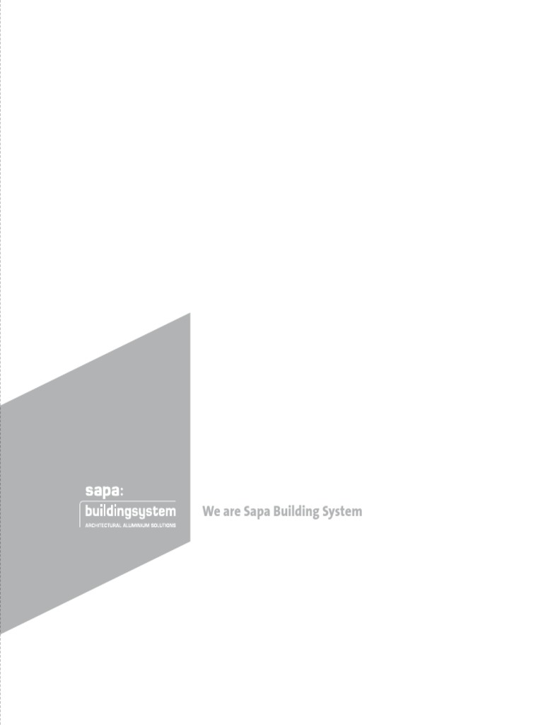 Sapa Building System Brand Vision - EN | PDF | Sustainability | Design