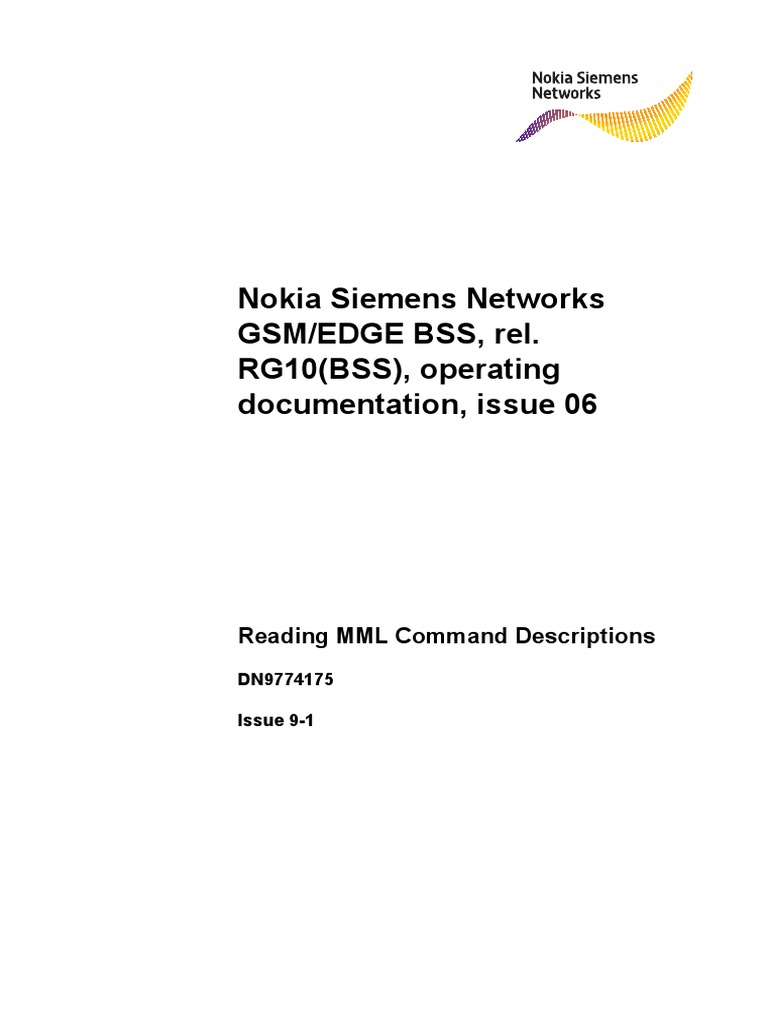 Reading MML Command Descriptions | PDF