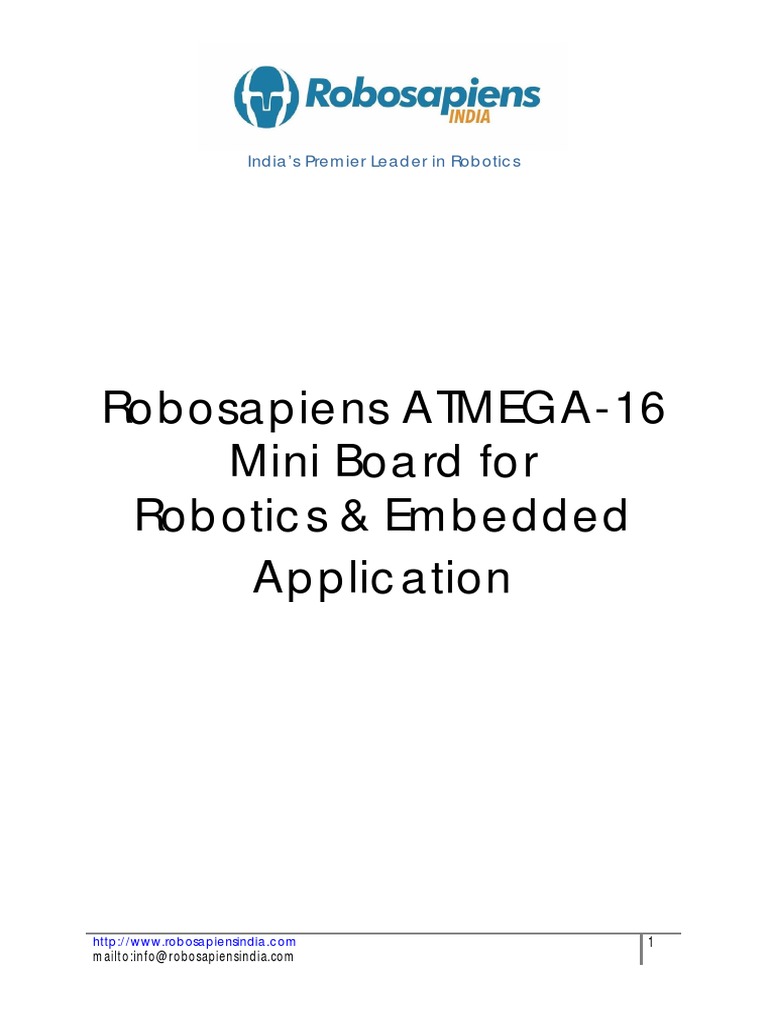 ATmega16 or 32 Mini User Manual | PDF | Usb | Microcontroller