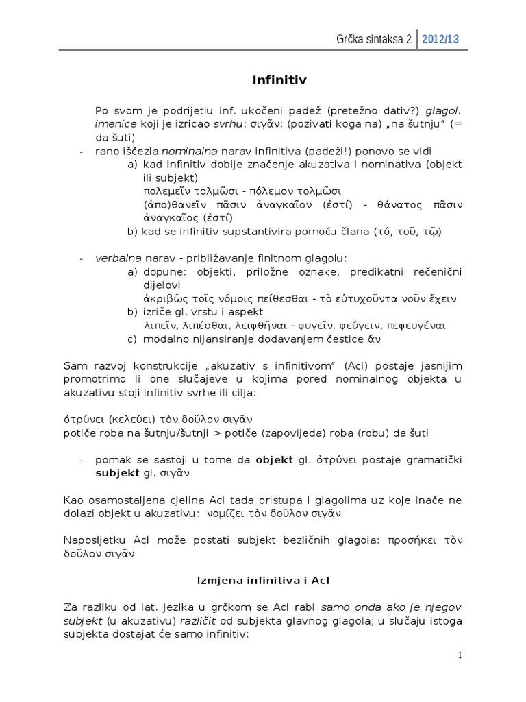 10 Infinitiv | PDF