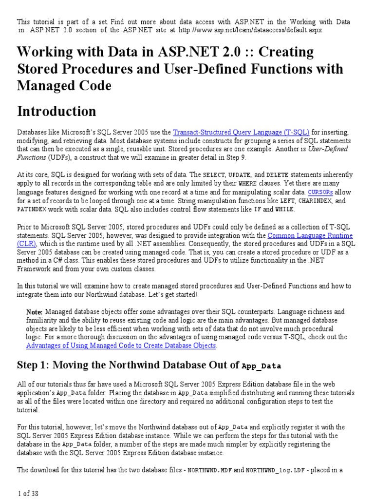 Ado Dot Net Data Tutorial Pdf Microsoft Sql Server Microsoft
