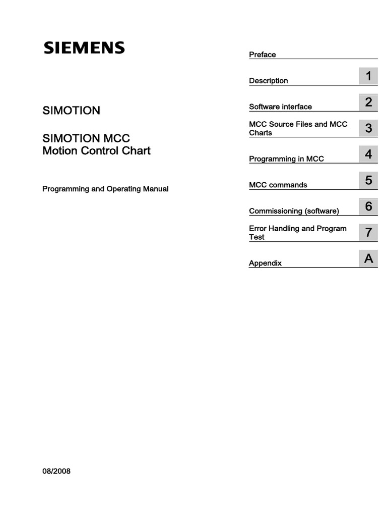 MC SIMOTION MCC Programming Manual | PDF | Subroutine | Parameter (Computer Programming)