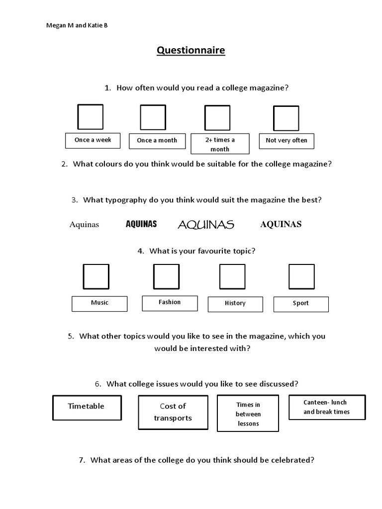 Questionnaire | PDF | Sports & Recreation | Social Science