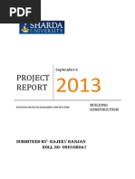 Building and Construction Project Report | PDF | Foundation ...