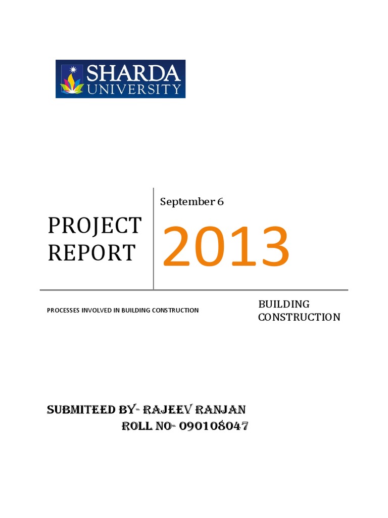 Building Construction Project Report | PDF