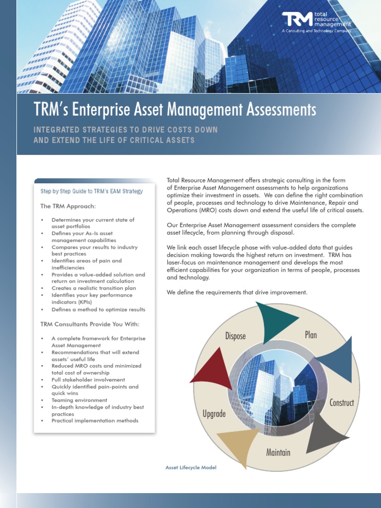 TRM Enterprise Asset Management Assesments Brochure | PDF | Asset ...