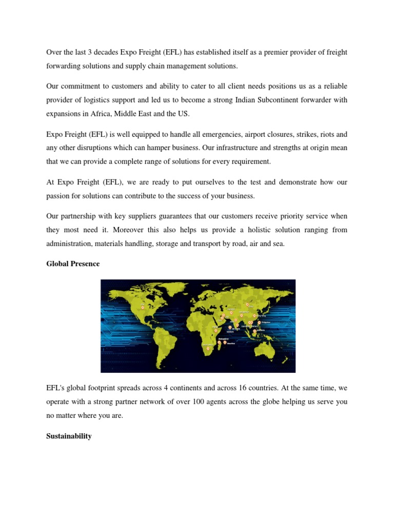 Efl | PDF | Cargo | Logistics