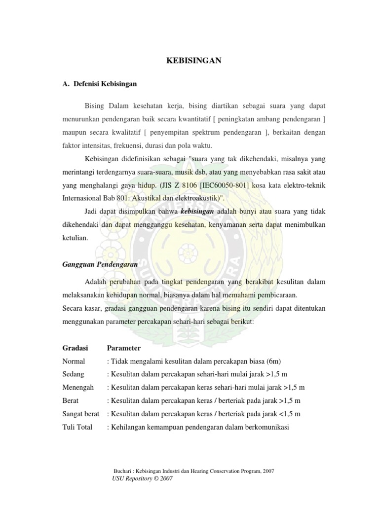 Bahaya Kebisingan | PDF