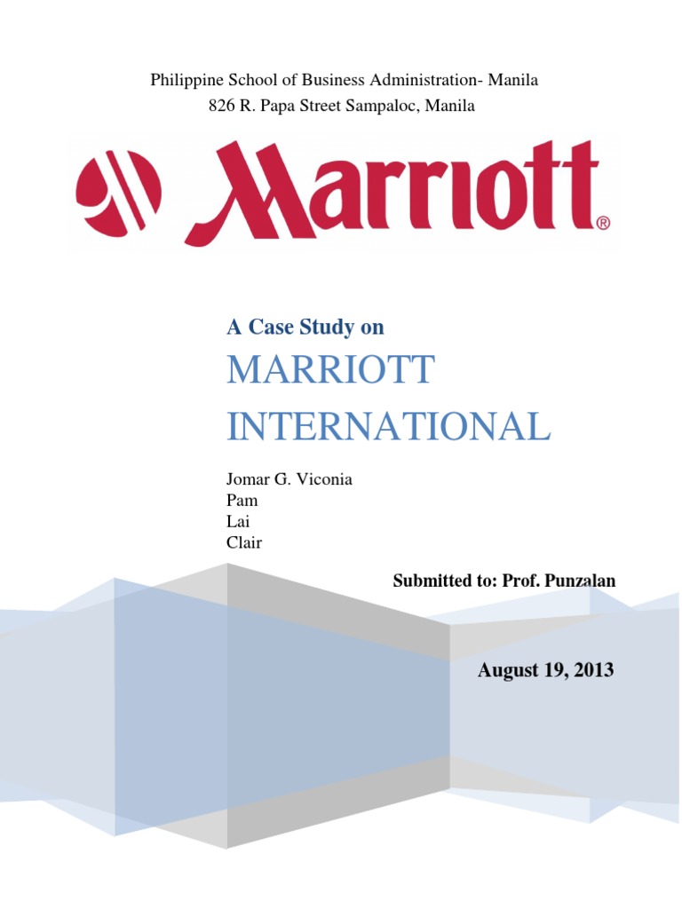 Marriott International: A Case Study On | PDF
