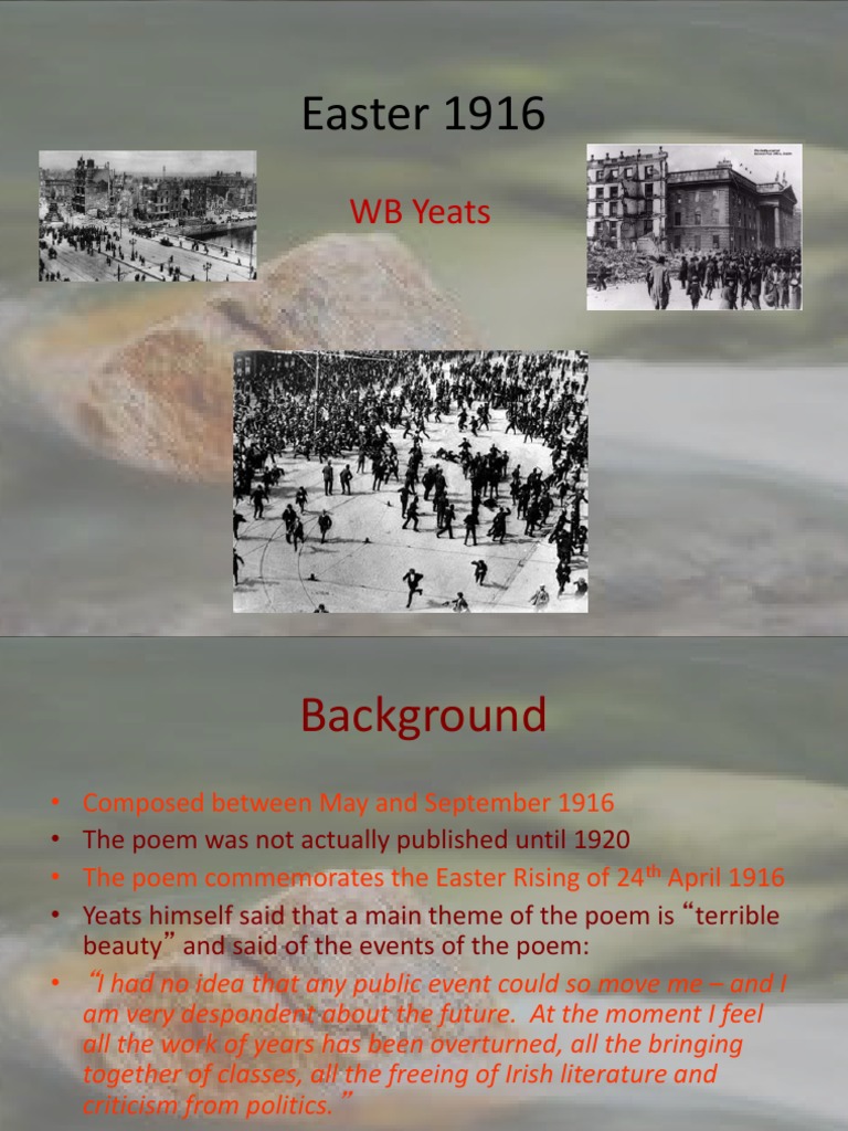 Easter 1916 | PDF | Easter Rising | W. B. Yeats