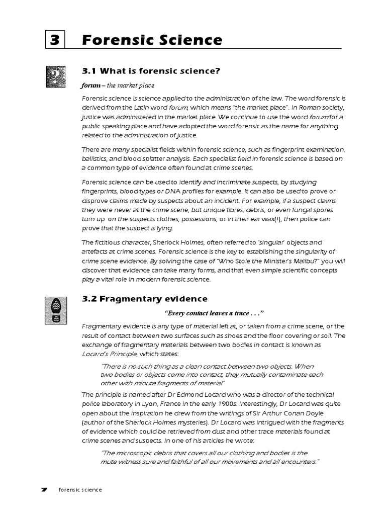 Forensic Science | PDF | Forensic Science | Crime Scene