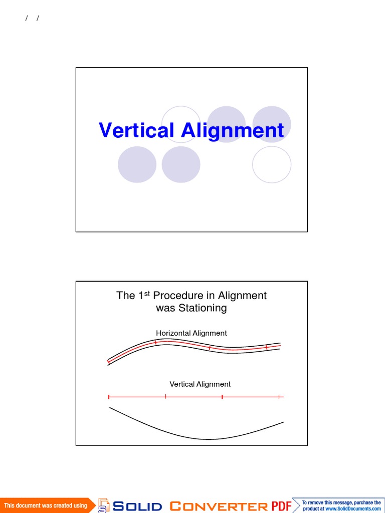 Lec 2 - Vertical Alignement | PDF | Road Transport | Land Transport