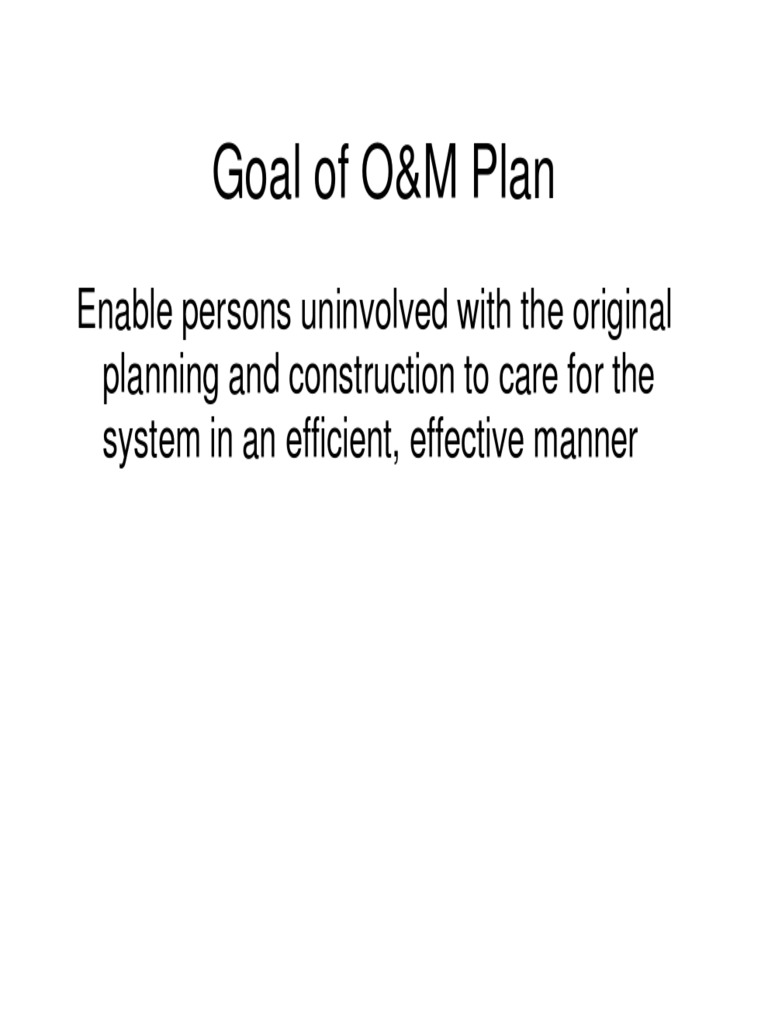 Operations Maintenance | PDF