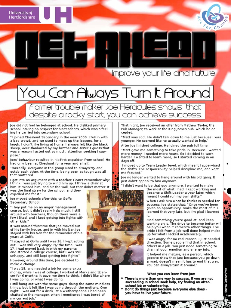 'Get Ahead' Magazine Issue 1 | PDF | Dyslexia | Learning Disability
