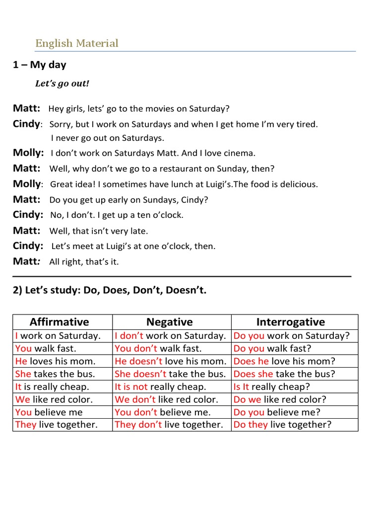 English Material | PDF | Verb | Style (Fiction)