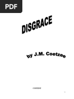Disgrace by J M Coetzee PDF | PDF