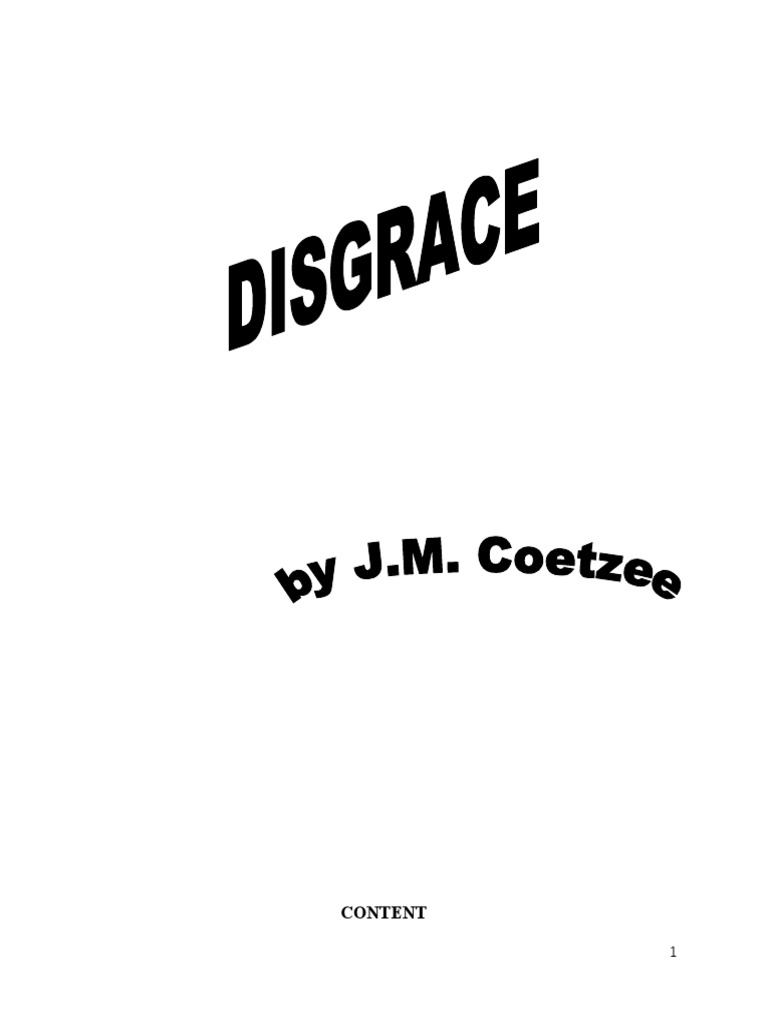 Disgrace | PDF