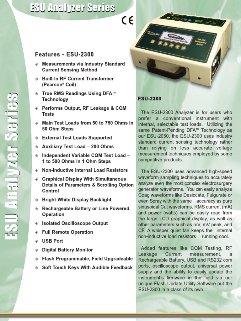 esu analyzers | Personal Computers | Root Mean Square