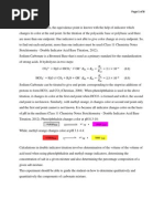 LAB REPORT Buffer and PH Experiment | PDF | Buffer Solution | Acid