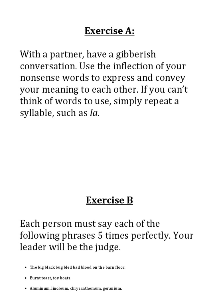 Diction Exercises | PDF | Philology | Language Arts & Discipline