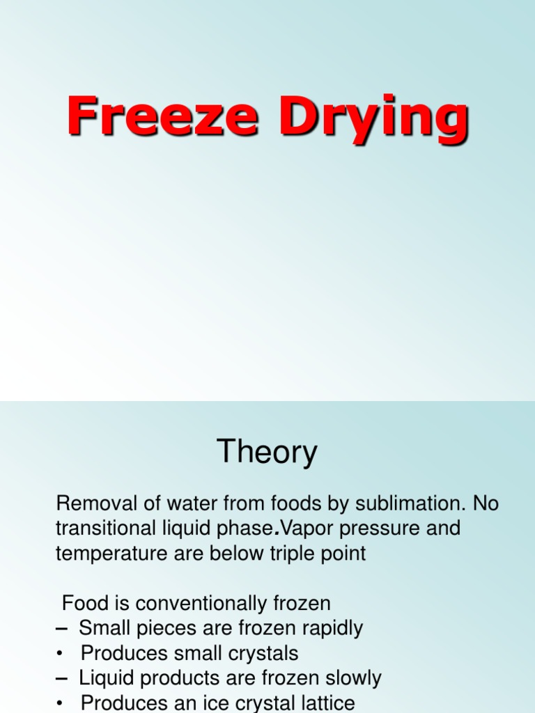 Freeze Drying | PDF | Freeze Drying | Ice