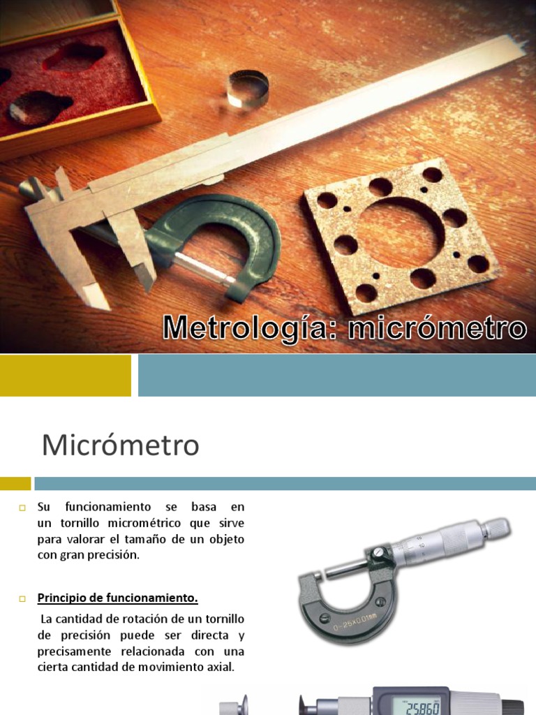 Metrología Clase Micrometro | PDF