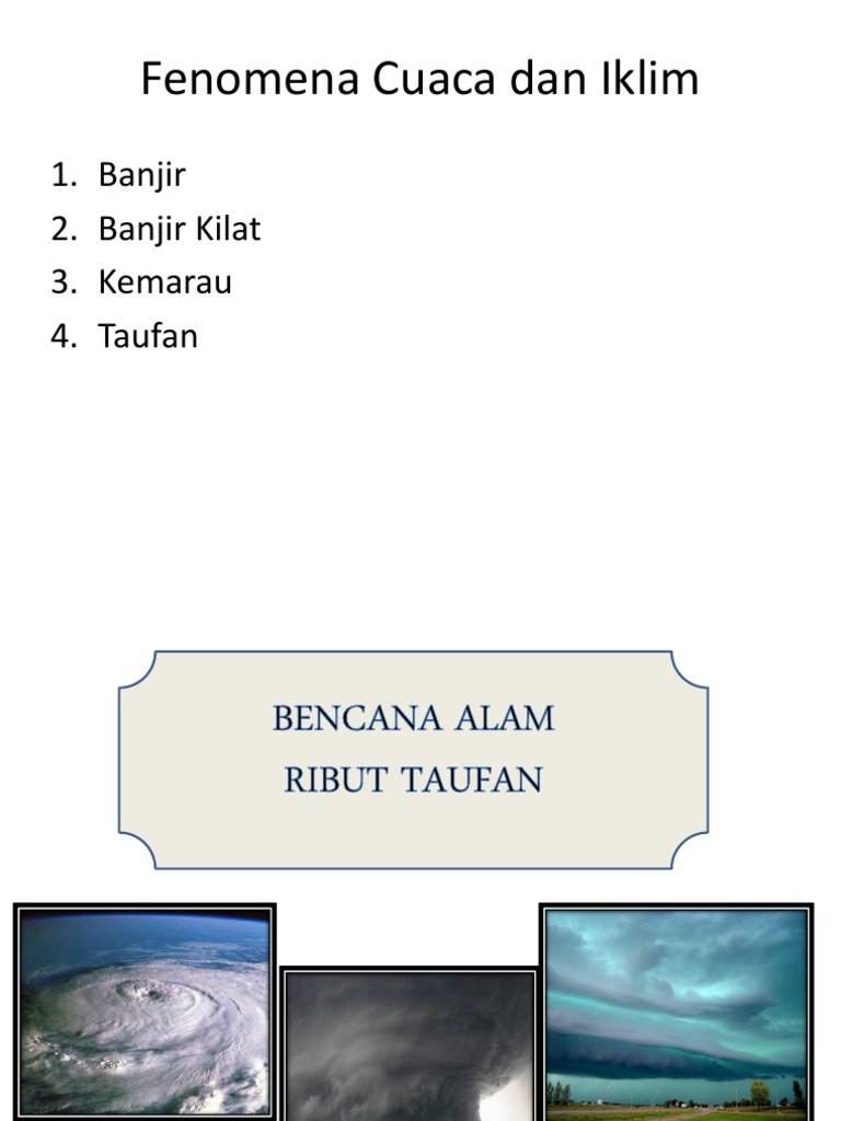 Fenomena Cuaca Dan Iklim | PDF